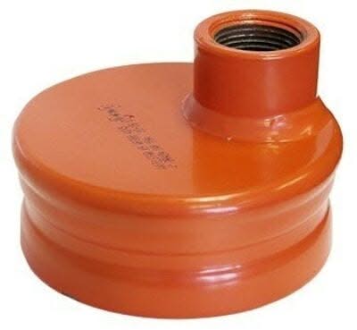 K9 Grooved Drain Cap With 1" Outlet For Fire Protection